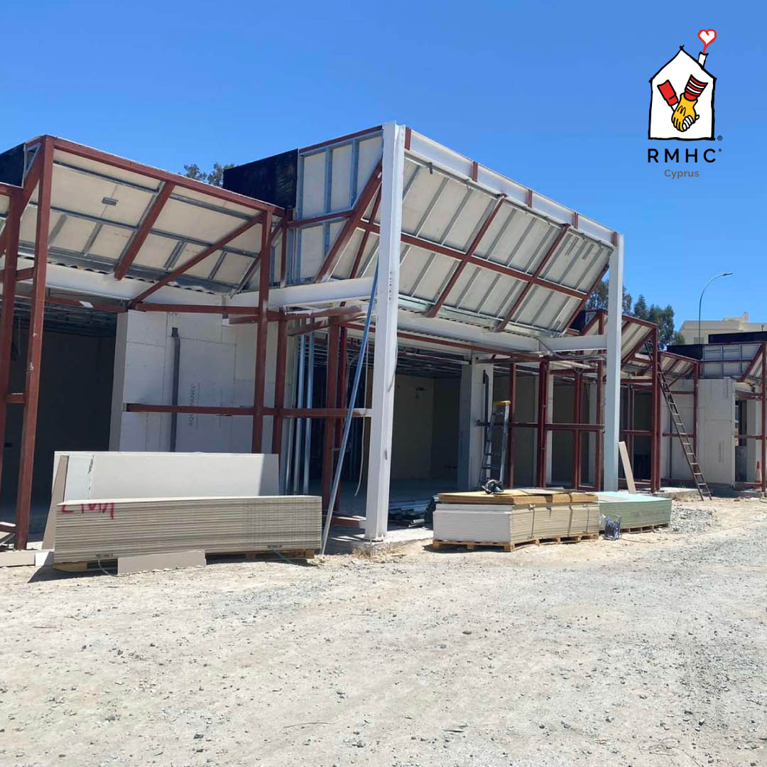 Progress of the first Ronald McDonald House - RMHC Chapter Nicosia, Cyprus